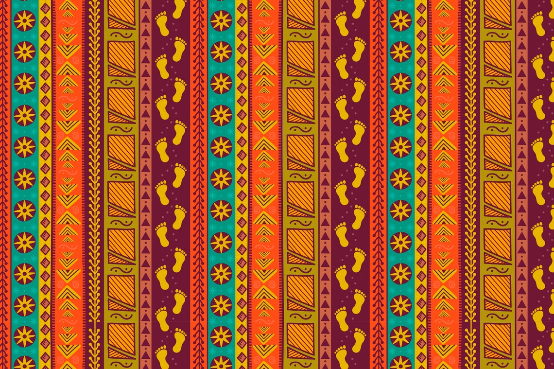 Tribal Digital Paper Pack / Ethnic Seamless Patterns / - Etsy