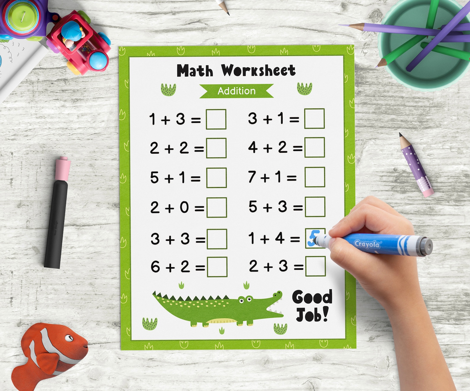 Math Worksheets 5 Printable PDF Pages Preschool Worksheets | Etsy