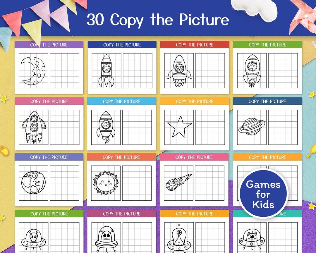 Learn to Draw Activity Book for Kids, Printable Puzzle Book for ...