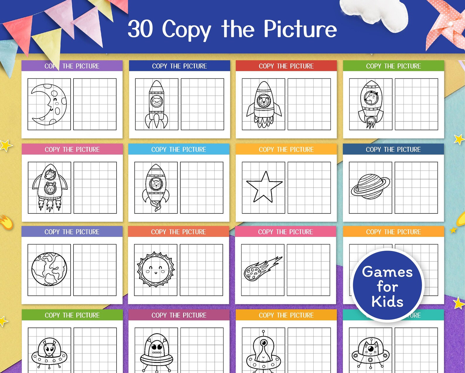 Learn to Draw Activity Book for Kids Printable Puzzle Book - Etsy