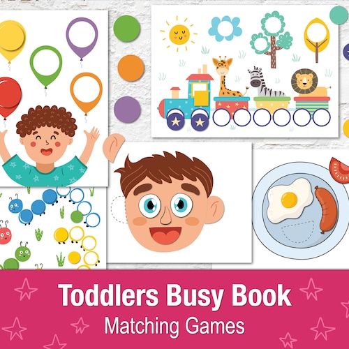 Toddler Busy Book Printable Busy Bag Pdf Baby Quiet Book - Etsy