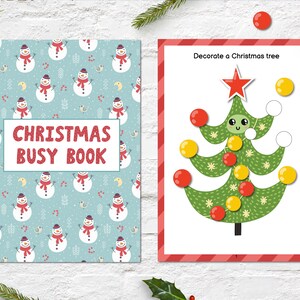 Christmas Busy Book for Toddlers, Printable Busy Binder, Winter Busy ...