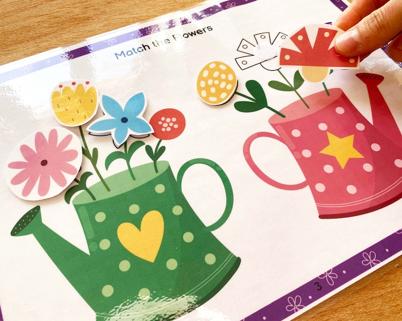 Spring Busy Book Toddler Busy Book Printable Quiet Book Pdf | Etsy