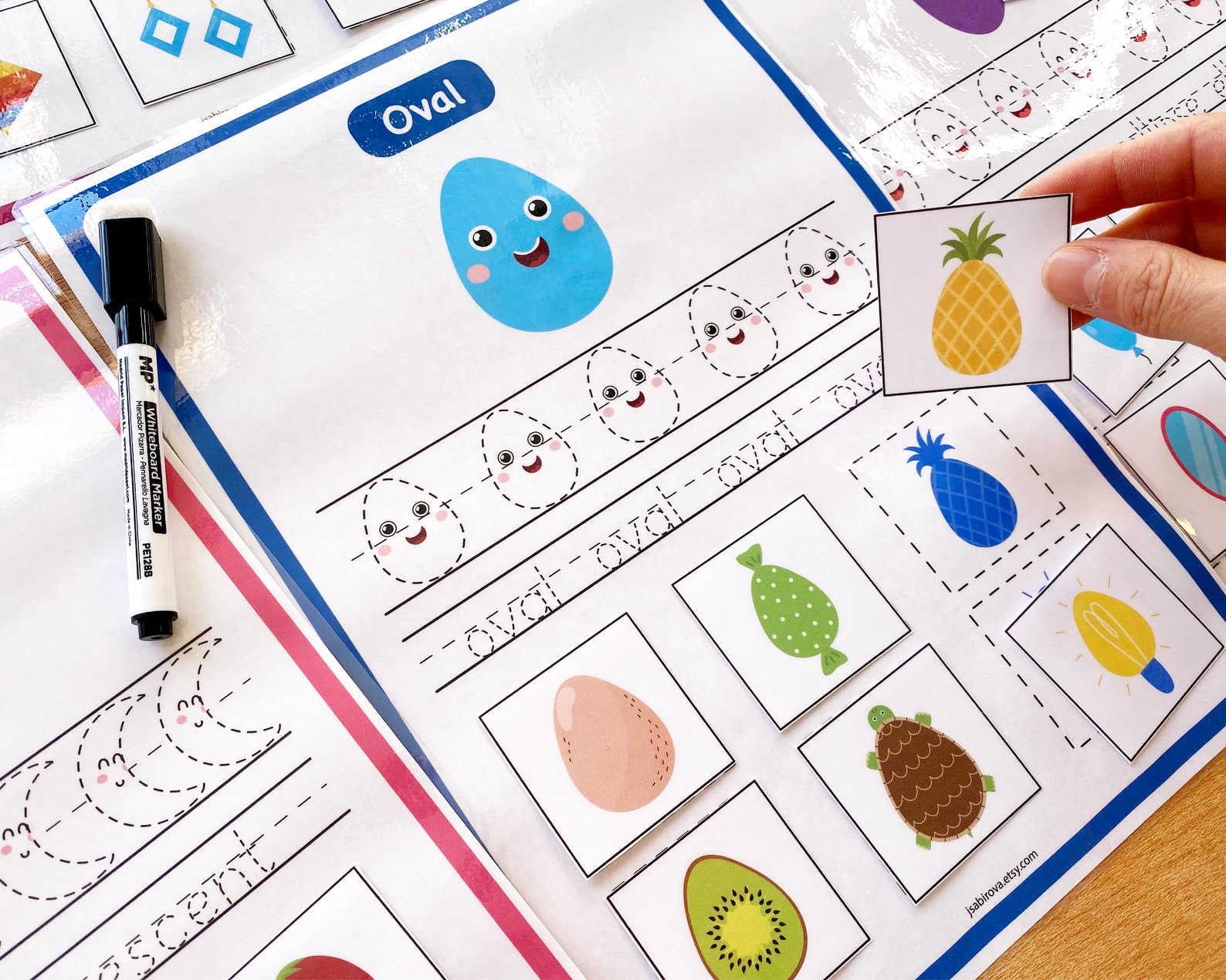 Shapes Activity Book, Shapes Busy Book, Shapes Matching Worksheets for ...