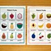 Fruits Sorting Busy Book Printable Fruits and Vegetables Busy - Etsy