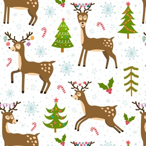 Christmas Digital Paper and Greeting Cards Collection, Snowman Seamless ...