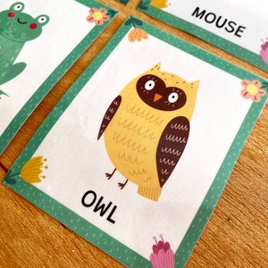 Forest Animals Flashcards Pdf, Woodland Animals Flash Cards Printable ...