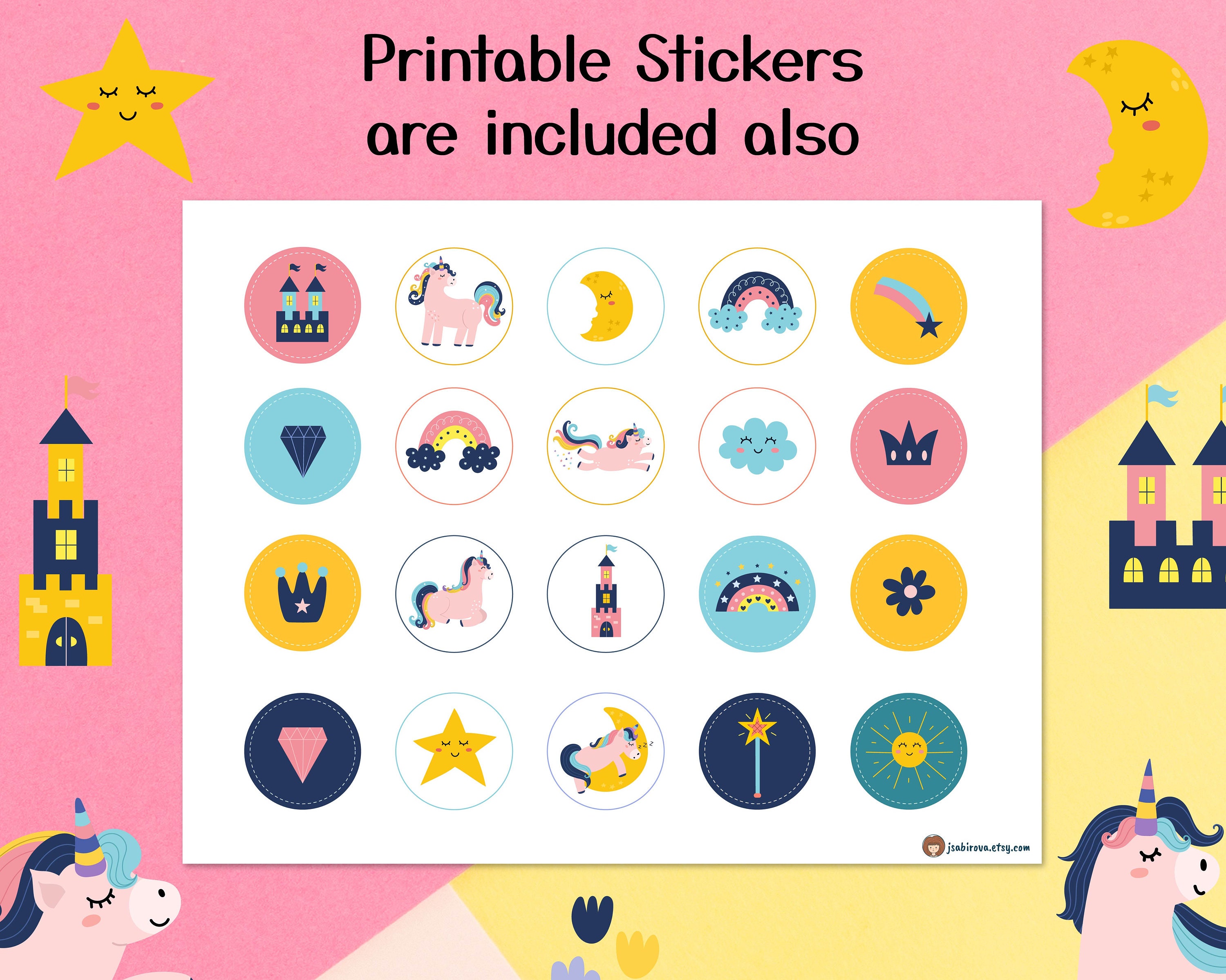 Unicorn Reward Chart Printable, Unicorns Behaviour Kids Chart, Cute ...