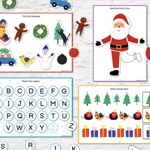 Christmas Busy Book, Toddler Busy Book Printable, Quiet Book Pdf ...