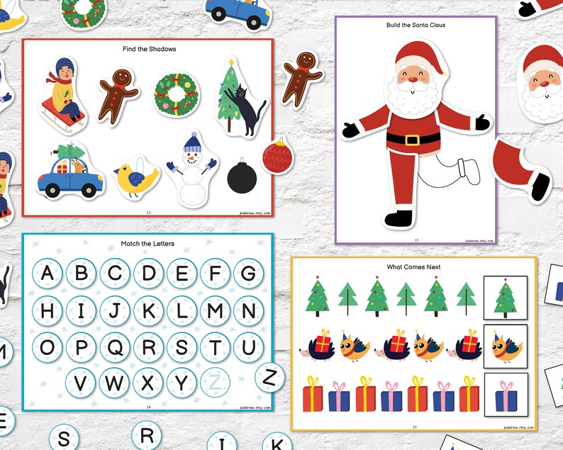Christmas Busy Book, Toddler Busy Book Printable, Quiet Book Pdf ...