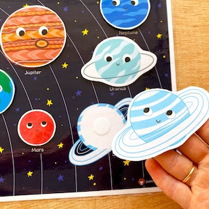Solar System Busy Book Page, Solar System Matching Worksheet for ...