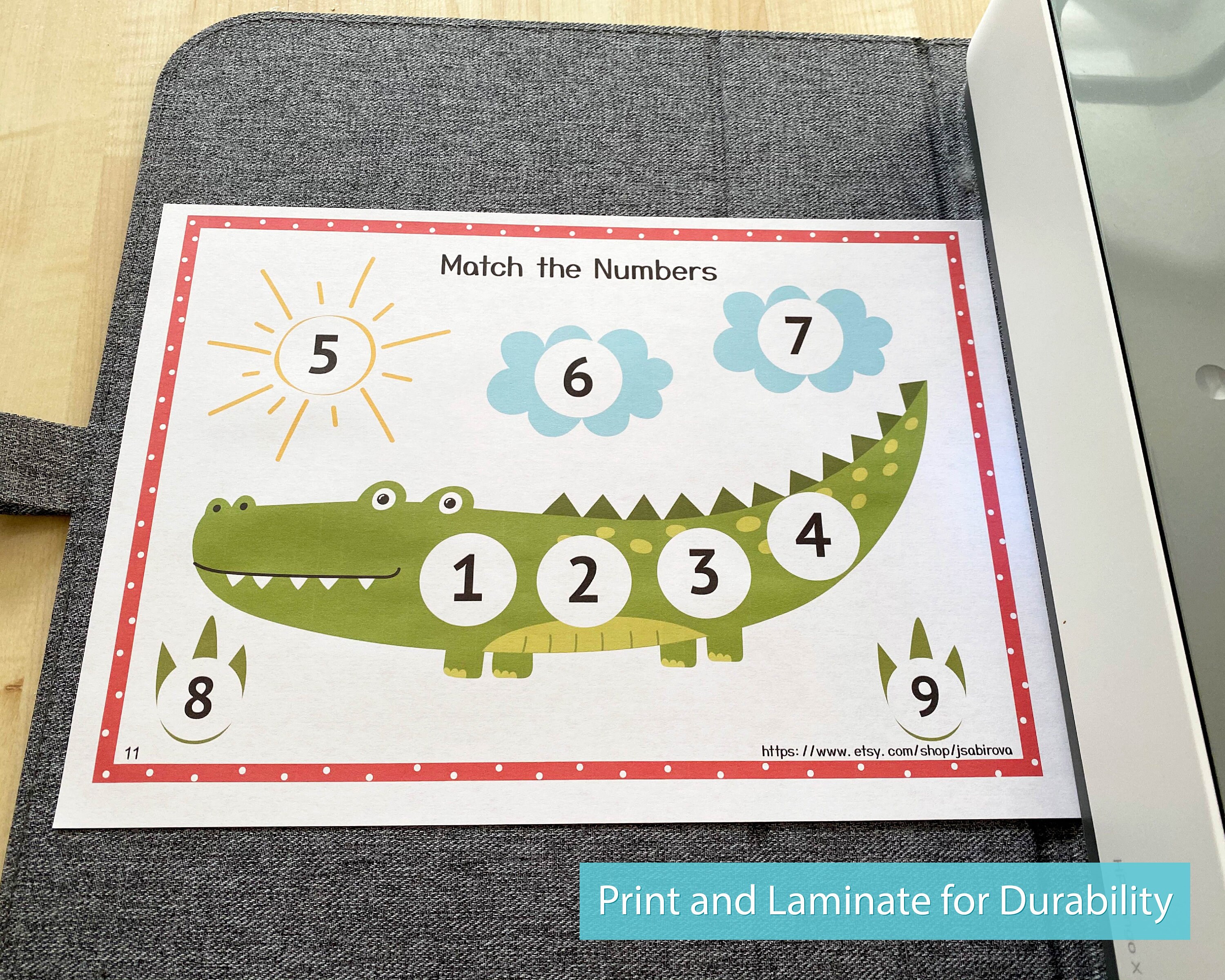 Numbers Busy Book for Toddlers PDF, Toddler Busy Book, Printable ...