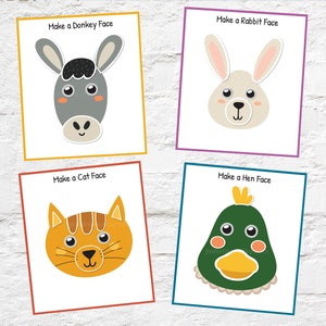 Farm Animals Busy Book, Cut and Match Games for Kids, Farm Activity ...