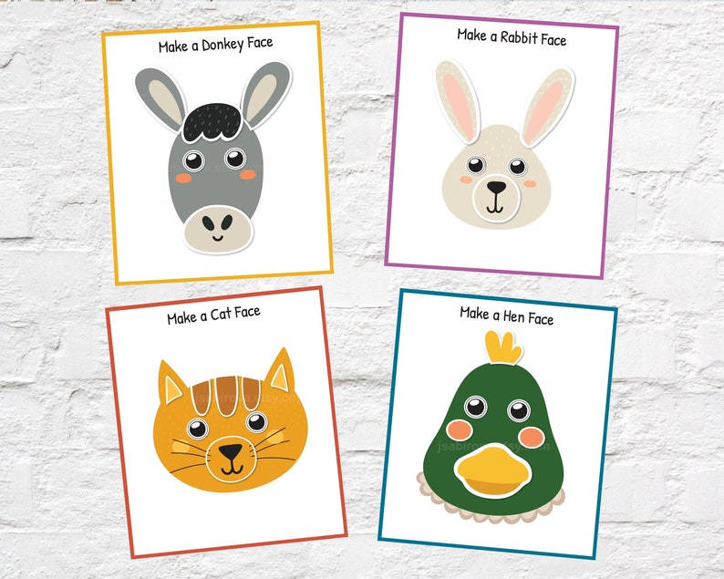 Farm Animals Busy Book, Cut and Match Games for Kids, Farm Activity ...