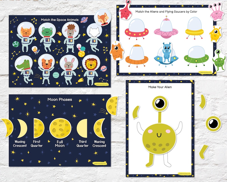 Space Busy Book Printable Toddler First Busy Book Pdf - Etsy