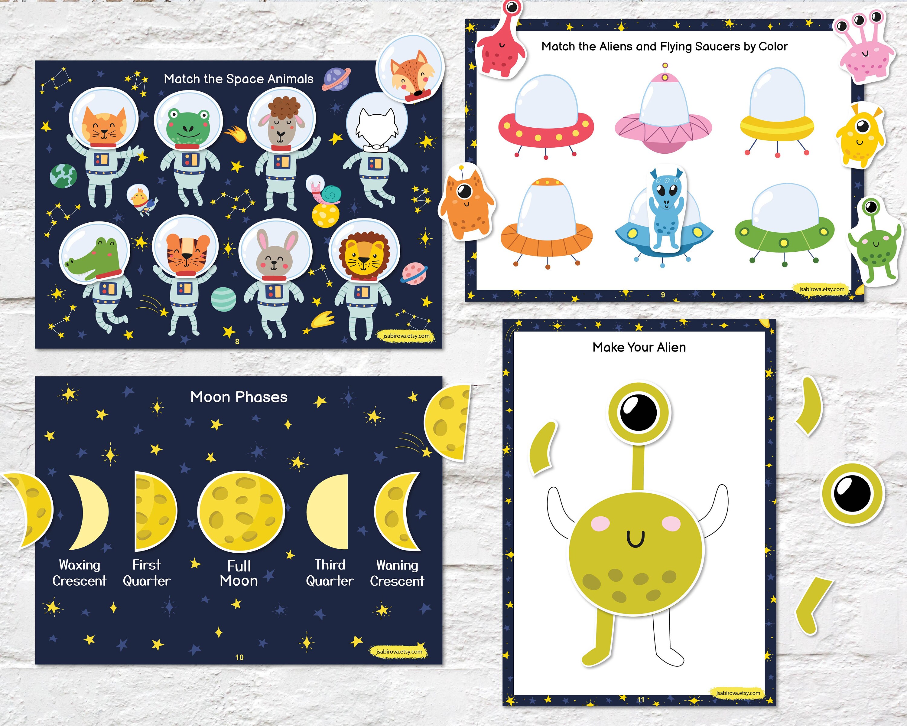 Space Busy Book Printable Toddler First Busy Book Pdf | Etsy