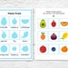 Fruits Sorting Busy Book Printable Fruits and Vegetables Busy - Etsy
