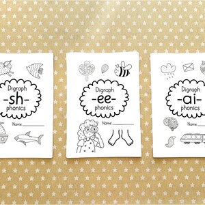 Phonics Printable Workbook, 1st Grade Worksheets for Kids, 2nd Grade ...