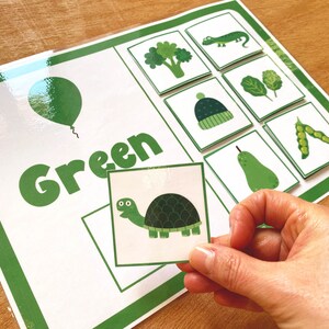 Colors Matching Activities, Toddler Busy Book, Color Sorting Busy Book ...