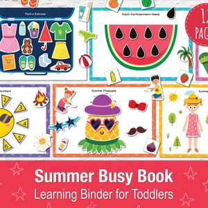 Seasons Busy Book Bundle for Toddlers, Set of 4 Toddler Busy Book ...