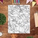 Doodle Coloring Book Bundle Coloring Pages Printable - Etsy