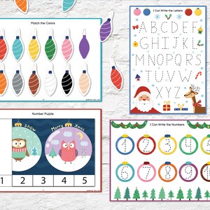 Christmas Busy Book, Toddler Busy Book Printable, Quiet Book Pdf ...