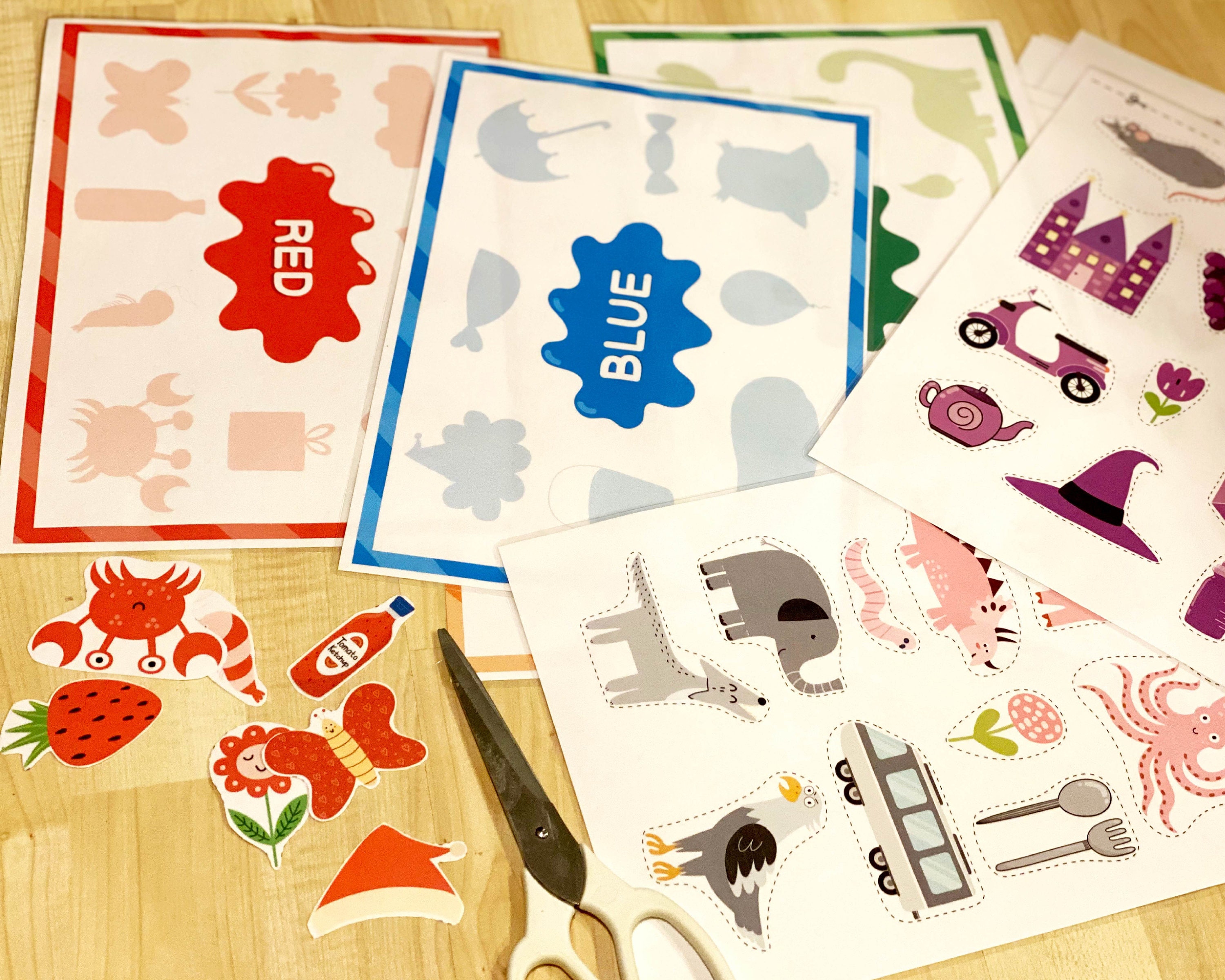 Buy Color Sorting Busy Book for Toddlers Printable Baby Quiet Online in ...