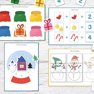 Christmas Busy Book, Toddler Busy Book Printable, Quiet Book Pdf ...