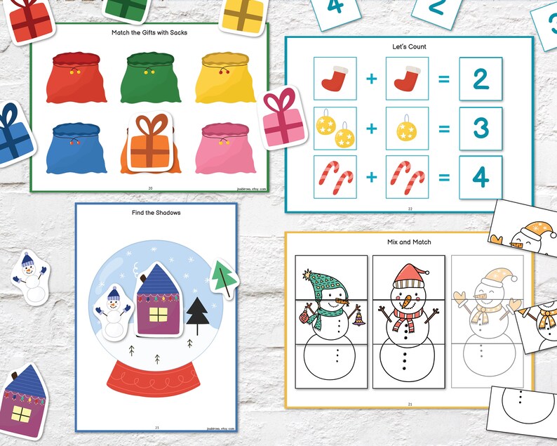 Christmas Busy Book, Toddler Busy Book Printable, Quiet Book Pdf ...