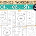 Phonics Printable Workbook, 1st Grade Worksheets for Kids, 2nd Grade ...