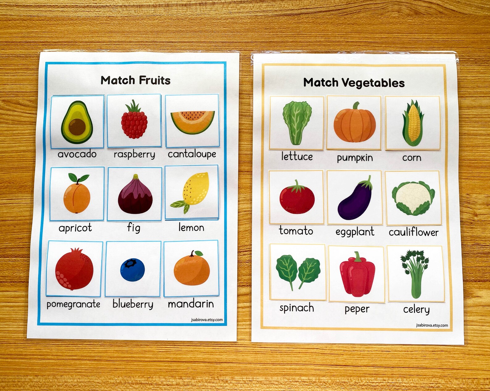 Fruits Sorting Busy Book Printable Fruits and Vegetables Busy - Etsy