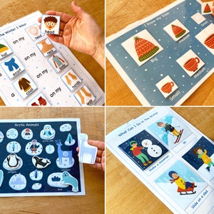 Winter Busy Book, Toddler Busy Book Printable, Quiet Book Pdf, Winter ...