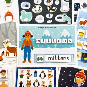 Winter Busy Book, Toddler Busy Book Printable, Quiet Book Pdf, Winter ...