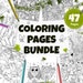 Doodle Coloring Book Bundle Coloring Pages Printable - Etsy