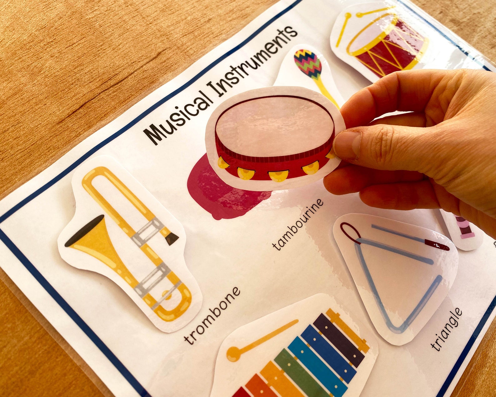Musical Instruments Busy Book, Musical Instruments Matching Worksheets ...
