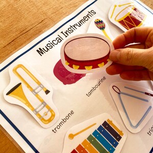 Musical Instruments Busy Book, Musical Instruments Matching Worksheets ...