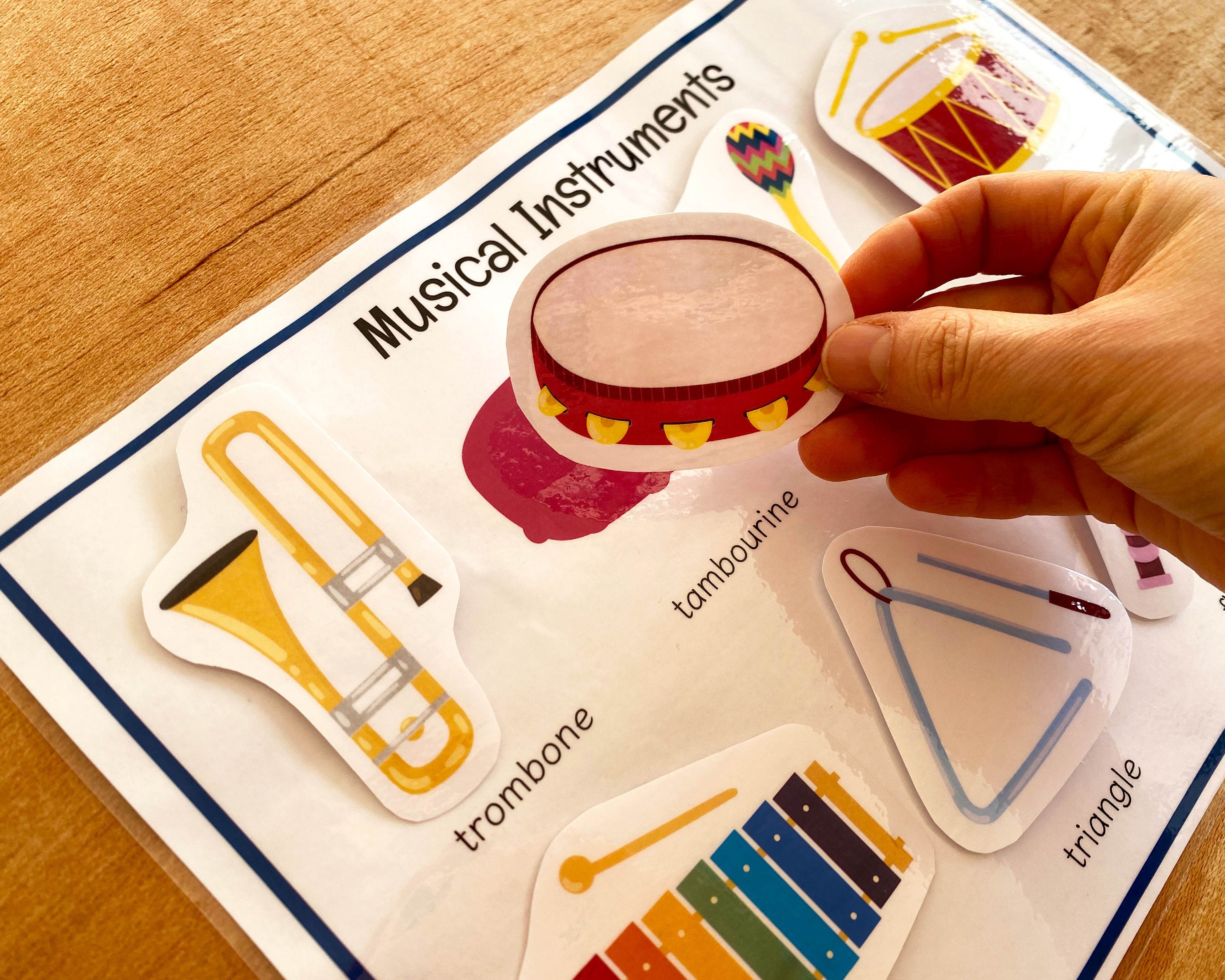 Musical Instruments Busy Book, Musical Instruments Matching Worksheets ...