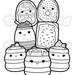 Squishmallow Halloween Squad Bundle Collection Layered SVG Files PNG ...