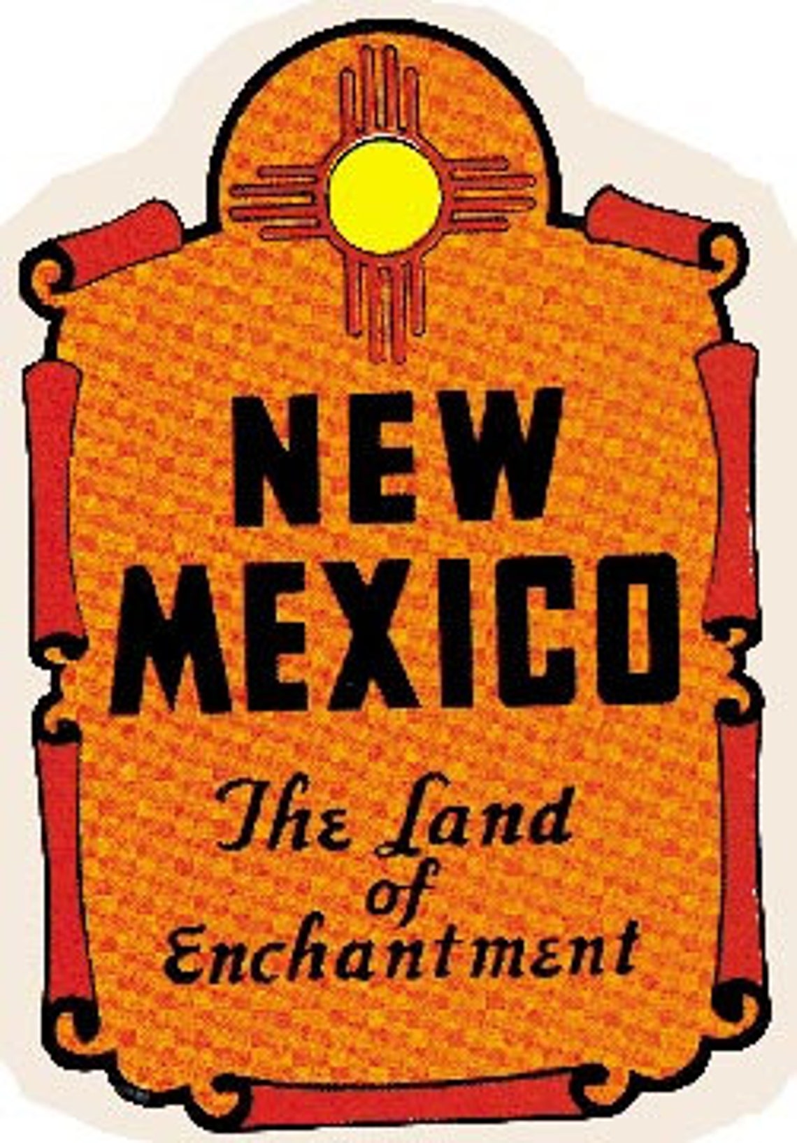 Vintage 1950's Style New Mexico Albuquerque Enchantment Retro Travel ...