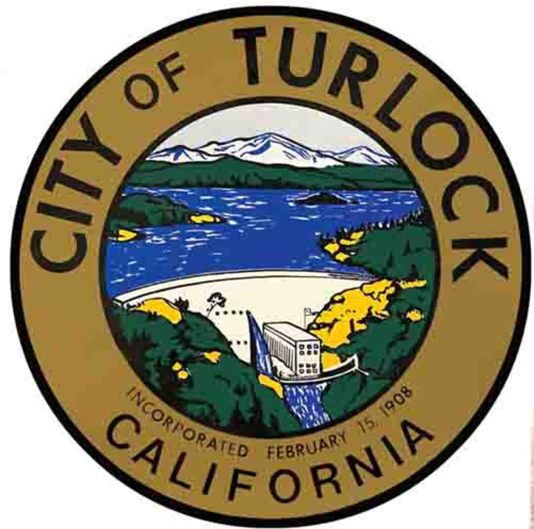 Vintage 1950's Style Turlock CA California Retro Travel Decal Sticker ...