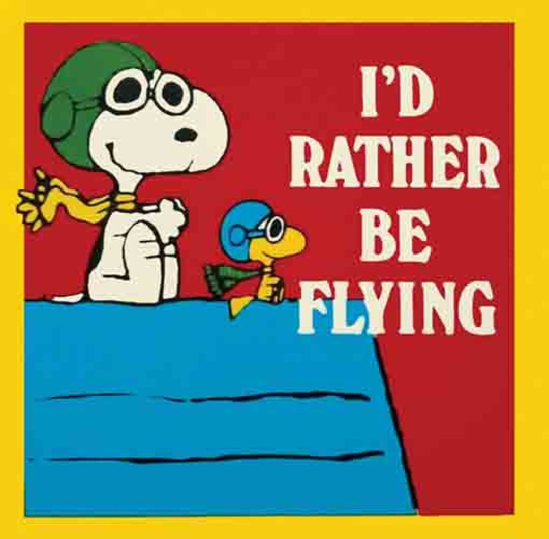 Vintage 1960's Style I'd Rather Be Flying Retro Travel Decal Sticker - Etsy