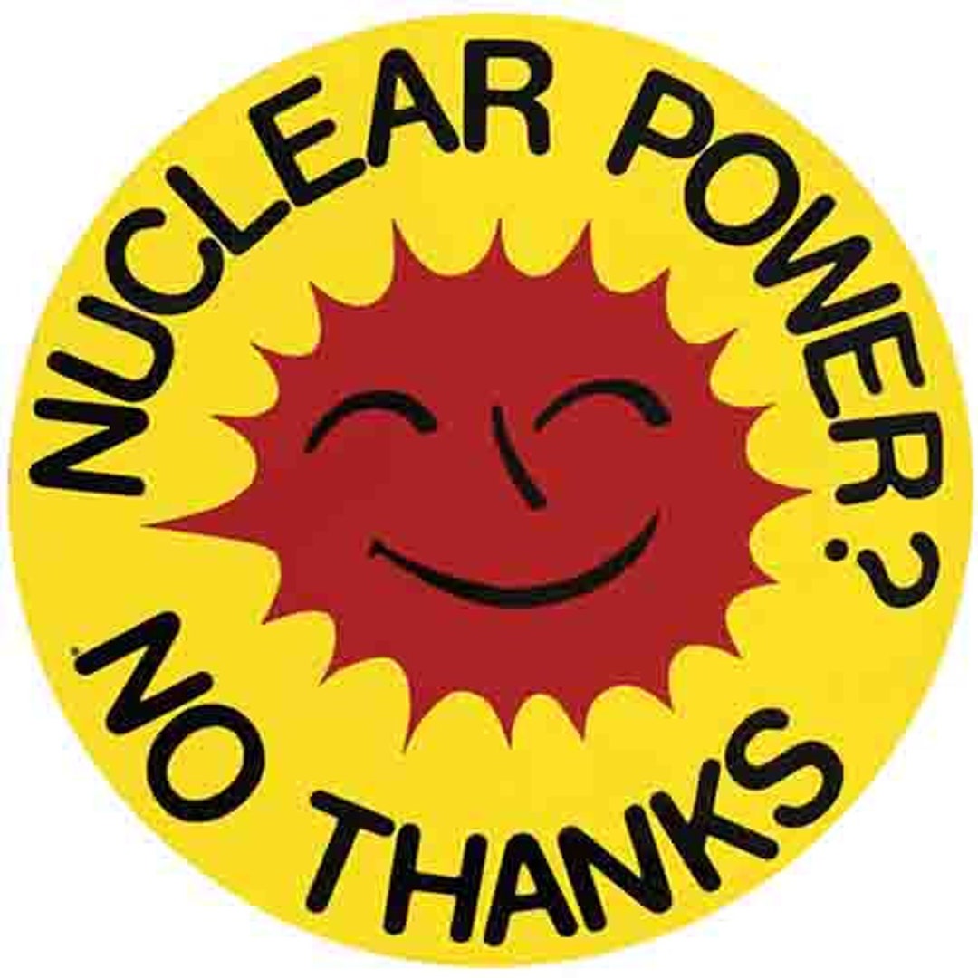 Vintage 1970's Style Anti Nuclear Power Protest Retro Travel Decal ...