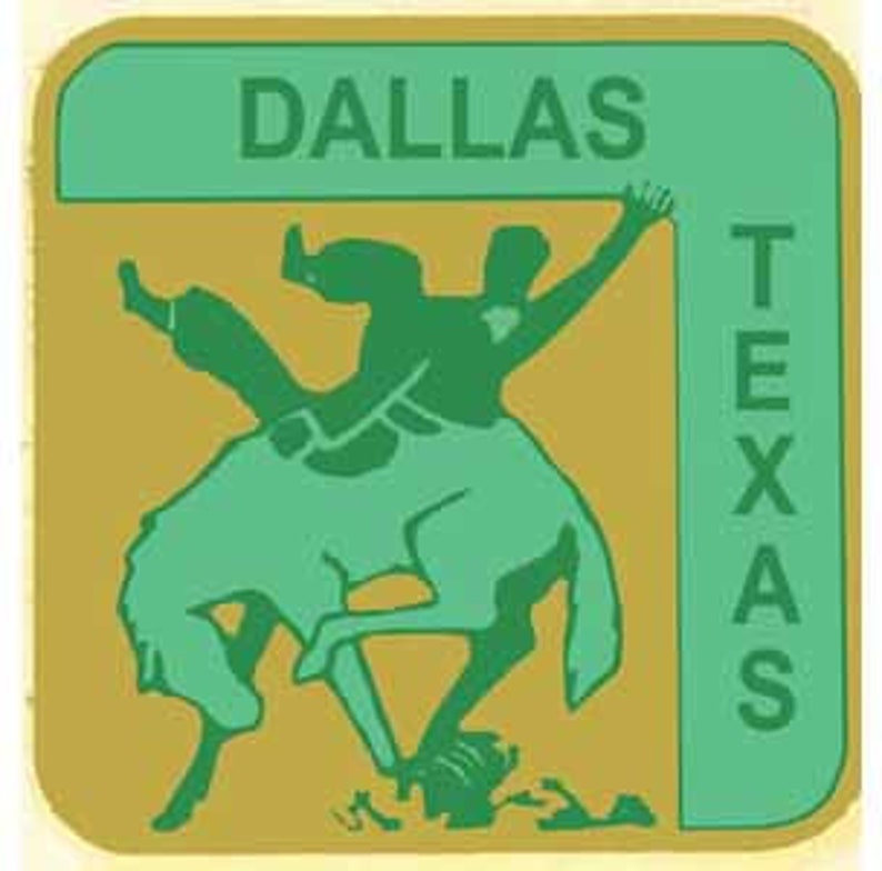 Vintage 1950's Style Dallas TX Texas Rodeo Retro Travel - Etsy