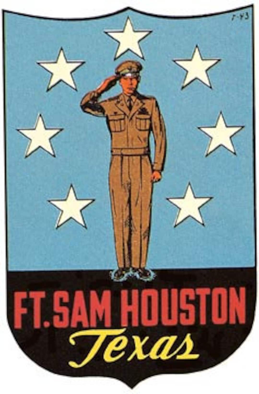 Vintage 1950's Style Fort Ft. Sam Houston Texas Military US Army Base ...