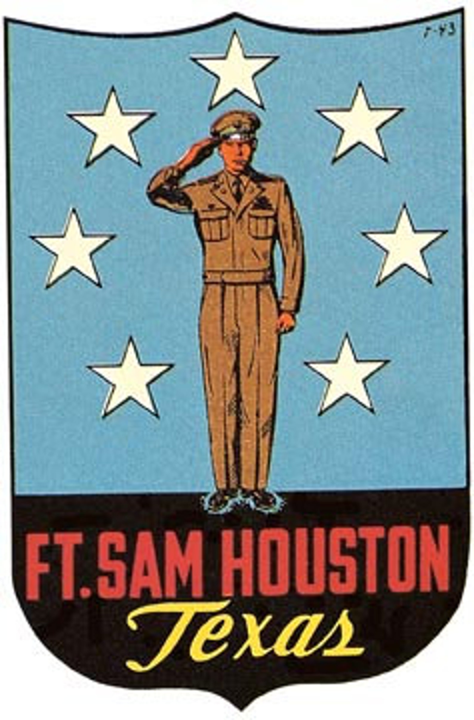 Vintage 1950's Style Fort Ft. Sam Houston Texas Military US Army Base ...