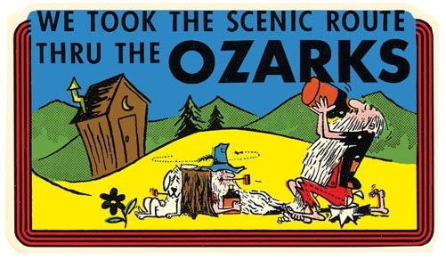 Vintage 1950's style AR Arkansas Traveler Ozarks Little Rock retro ...