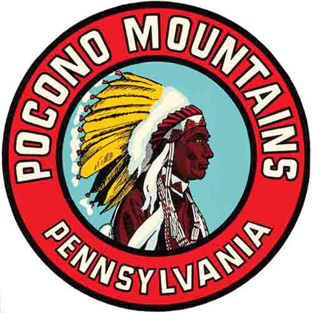 Vintage 1960's Style Pocono Mountains Pennsylvania PA Retro Travel ...
