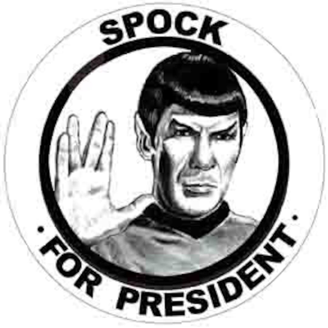 Vintage Style Spock for President Travel Decal Bumper Sticker - Etsy