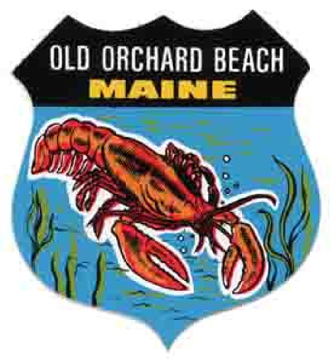 Vintage 1950's Style Old Orchard Beach Maine ME Lobster Retro Travel ...
