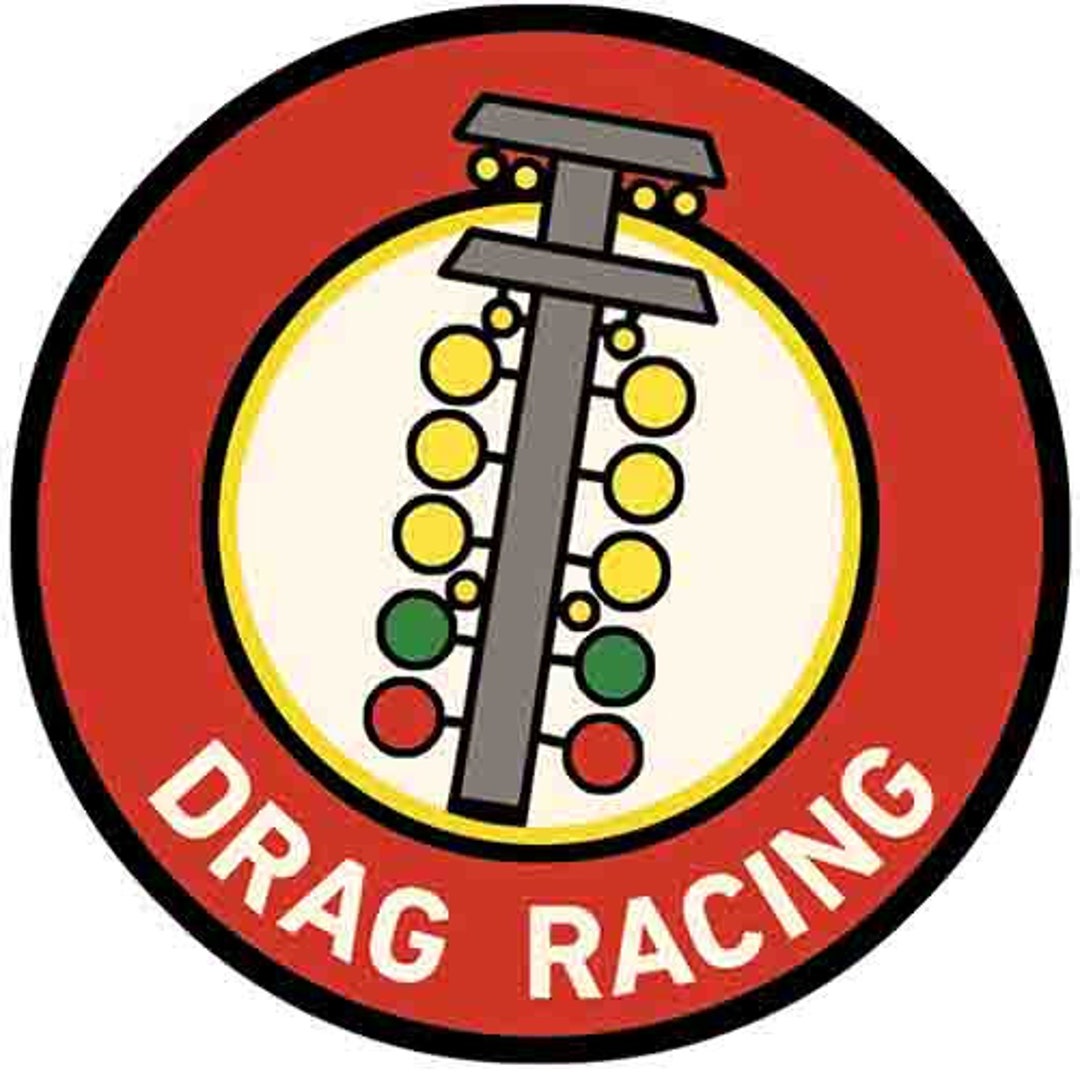 Vintage 1970's Style Drag Racing Hot Rod Garage Retro Travel Decal ...